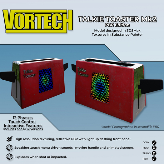 Second Life Marketplace - Talkie Toaster PBR Edition